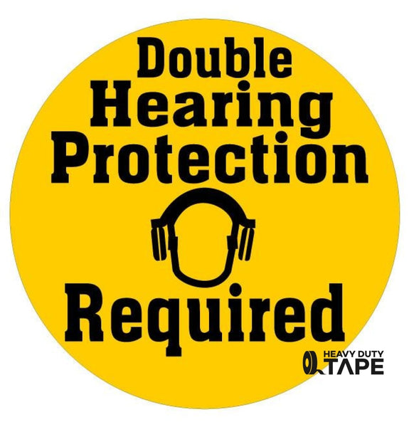 Double Hearing Protection Sign